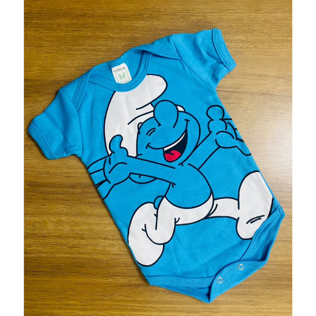 Body Bebê Temático Fantasia Infantil - Smurf | Shopee Brasil