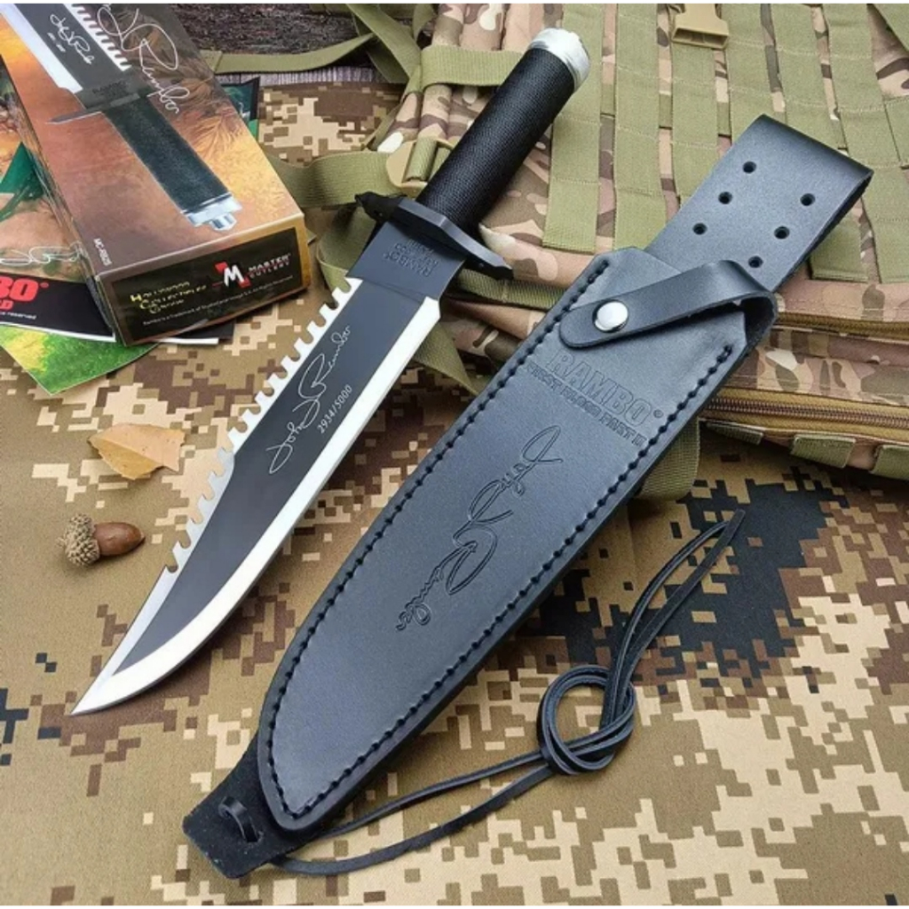 Faca do Rambo Master Cutlery original com assinatura e certificado ...