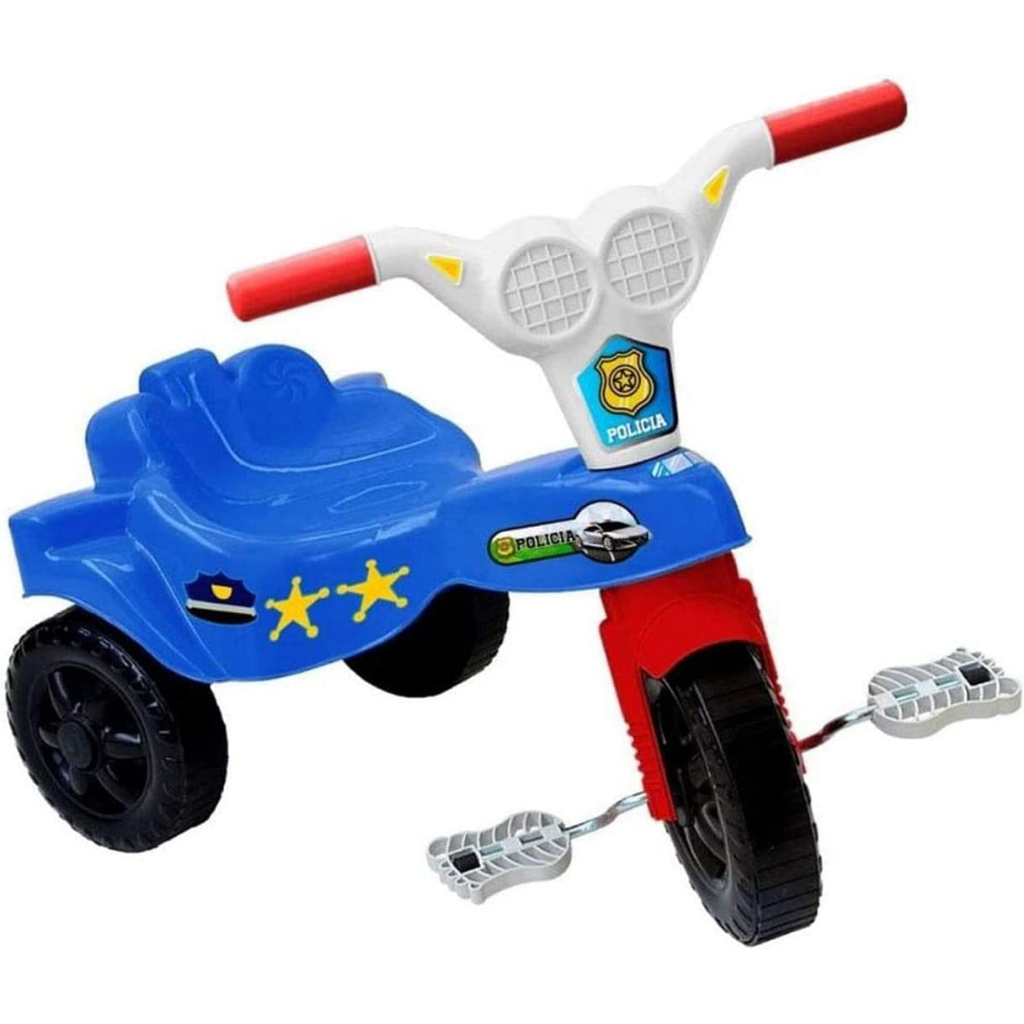 Triciclo Velotrol Infantil Motoca Motoquinha Totoca Totoquinha Policia ...