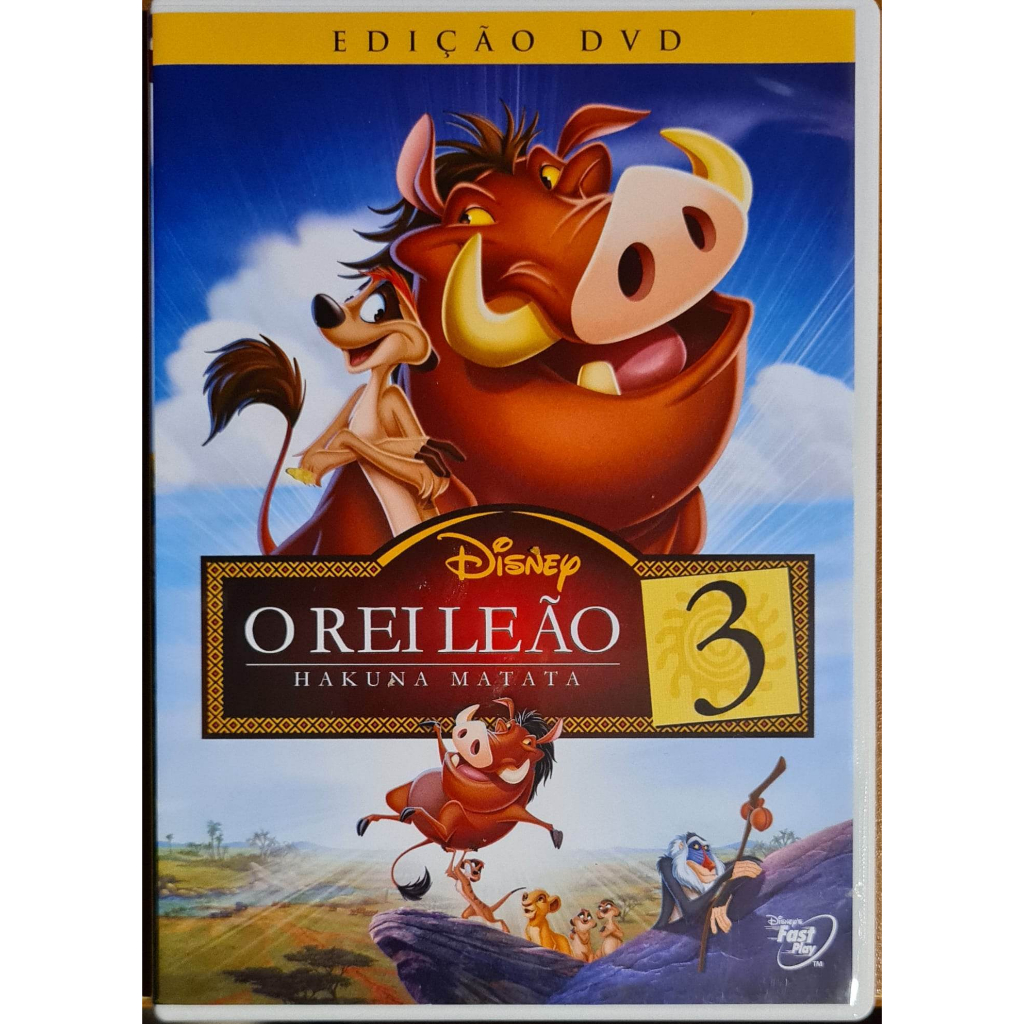 Dvd original do filme O Rei Leão 3 - Hakuna Matata (Pouco Usado) | Shopee Brasil