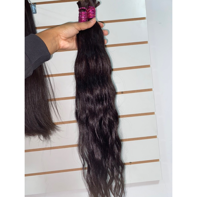 Cabelo Humano Ondulado Para Megahair 55cm - ENVIO IMEDIATO - Cabelo Natural 25 gramas | Shopee ...