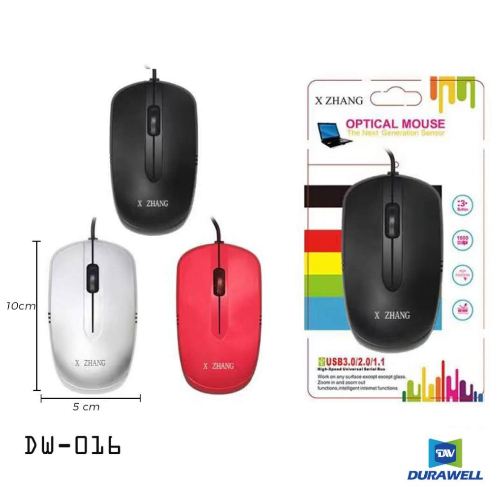 Mouse Óptico com Fio Design Ergonômico Durawell DW-016 PROMOÇÃO ...