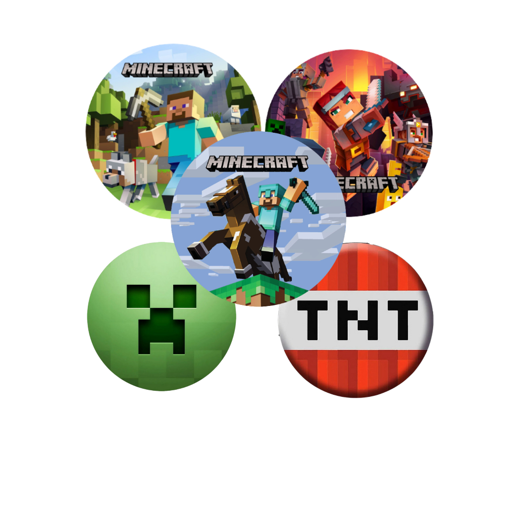 Adesivo Minecraft 3cm | Shopee Brasil