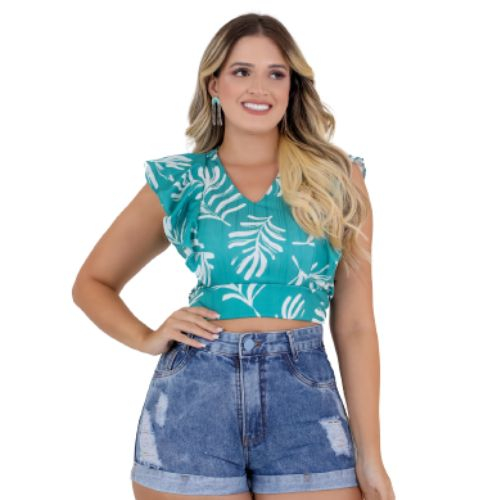 O toque de ousadia que faltava no seu guarda-roupa: Short Jeans Feminino Cintura Alta Modelo ...