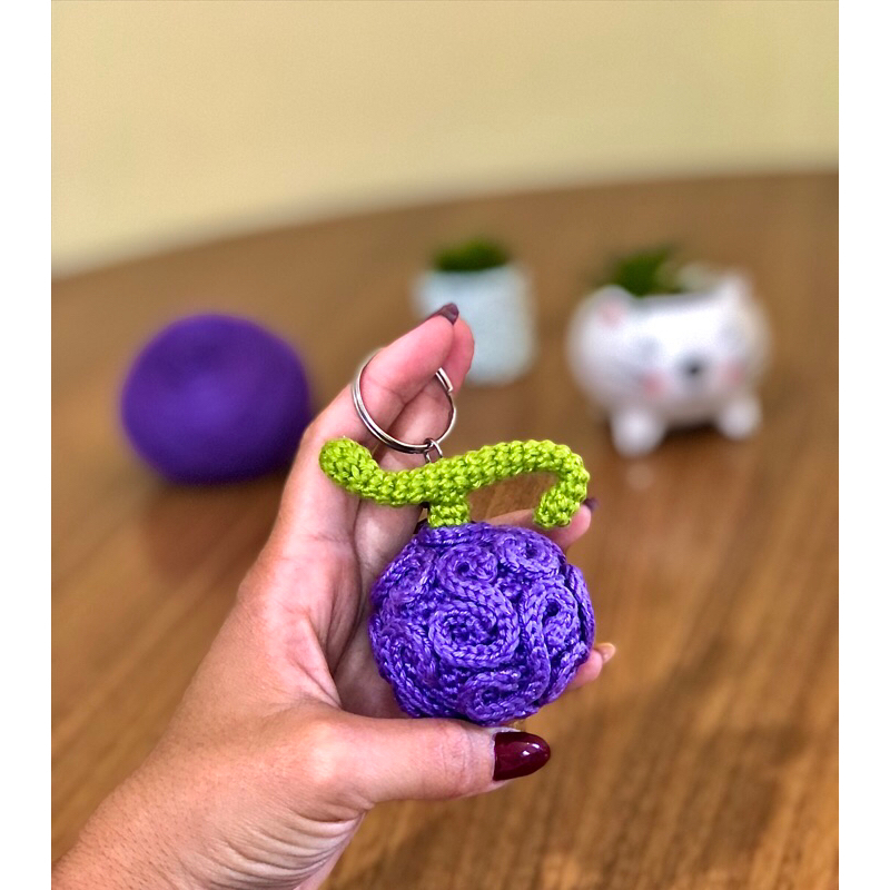 Frutas do diabo - one piece - amigurumi chaveiro crochê - Escorrega o Preço