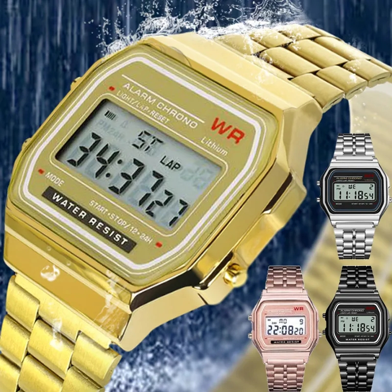 Relógio Casio Vintage Retrô WR: Estilo Unissex Prata, Grafite, Rosé e ...