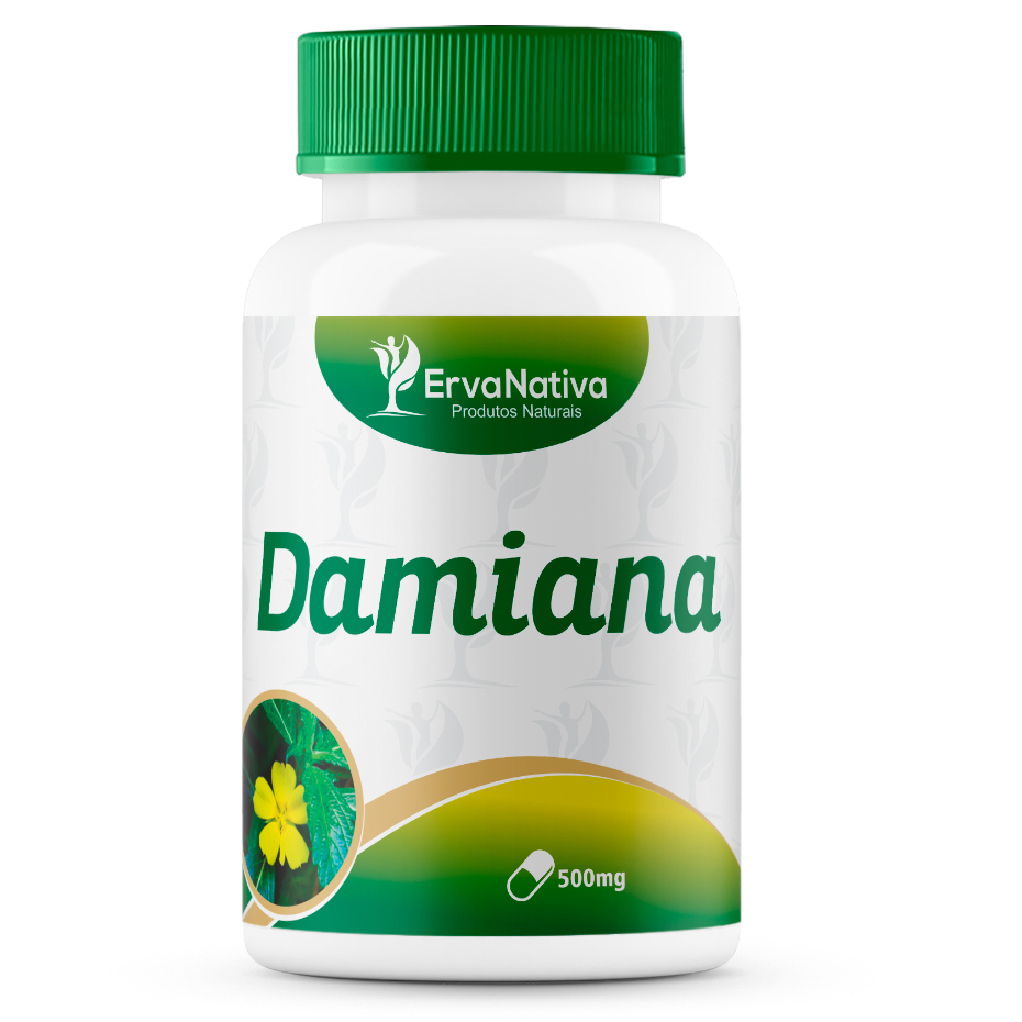 Damiana 500mg | 100 Cápsulas | Erva Nativa | Shopee Brasil