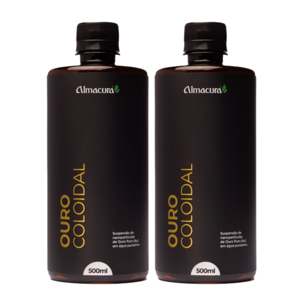Kit 2 Ouro Coloidal Premium Almacura 250ppm - Nanopartículas de Ouro ...
