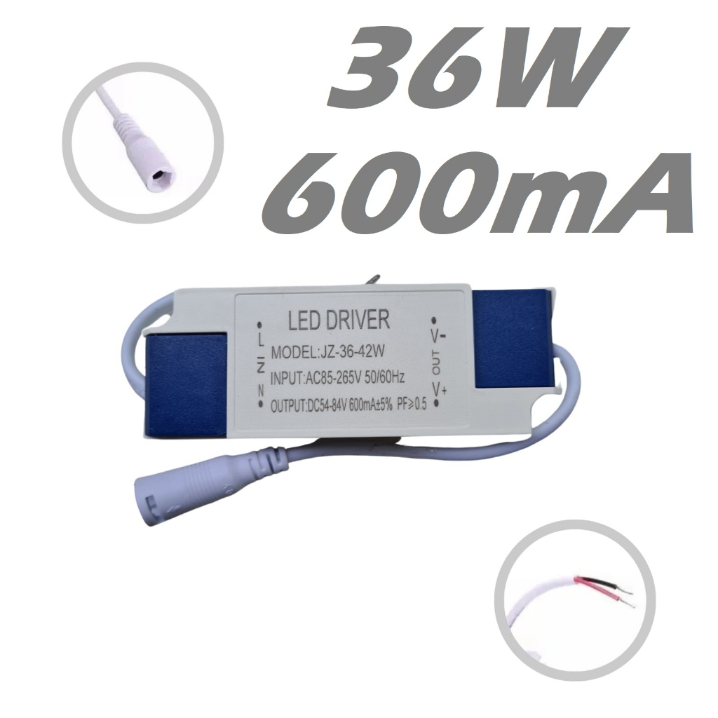 10 Reator Led Driver 36w Para Plafon Bivolt Embutir Sobrepor Output: DC ...
