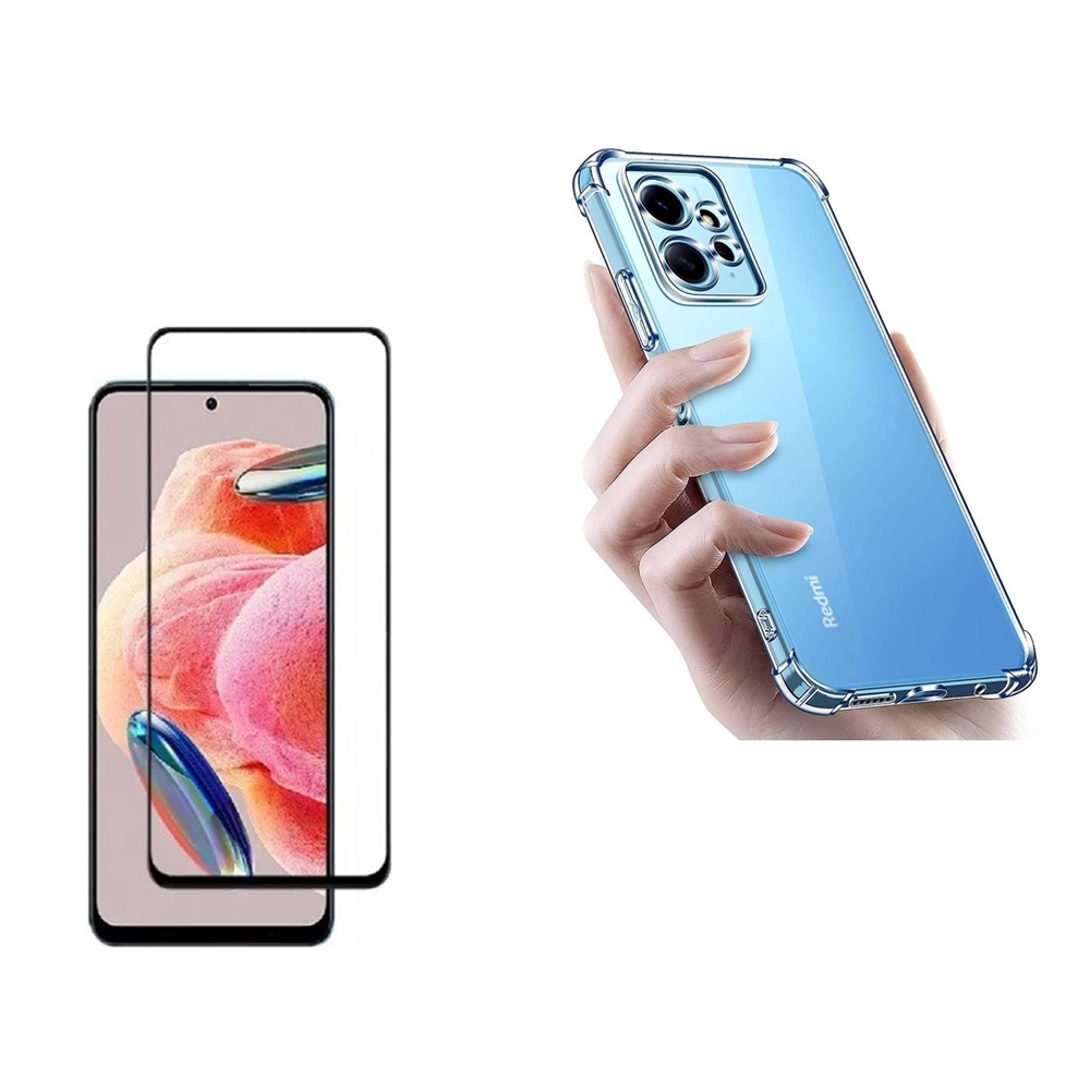 Capa Anti Impacto Redmi Note 12 4G Celular Xiaomi Película De Vidro 3D ...