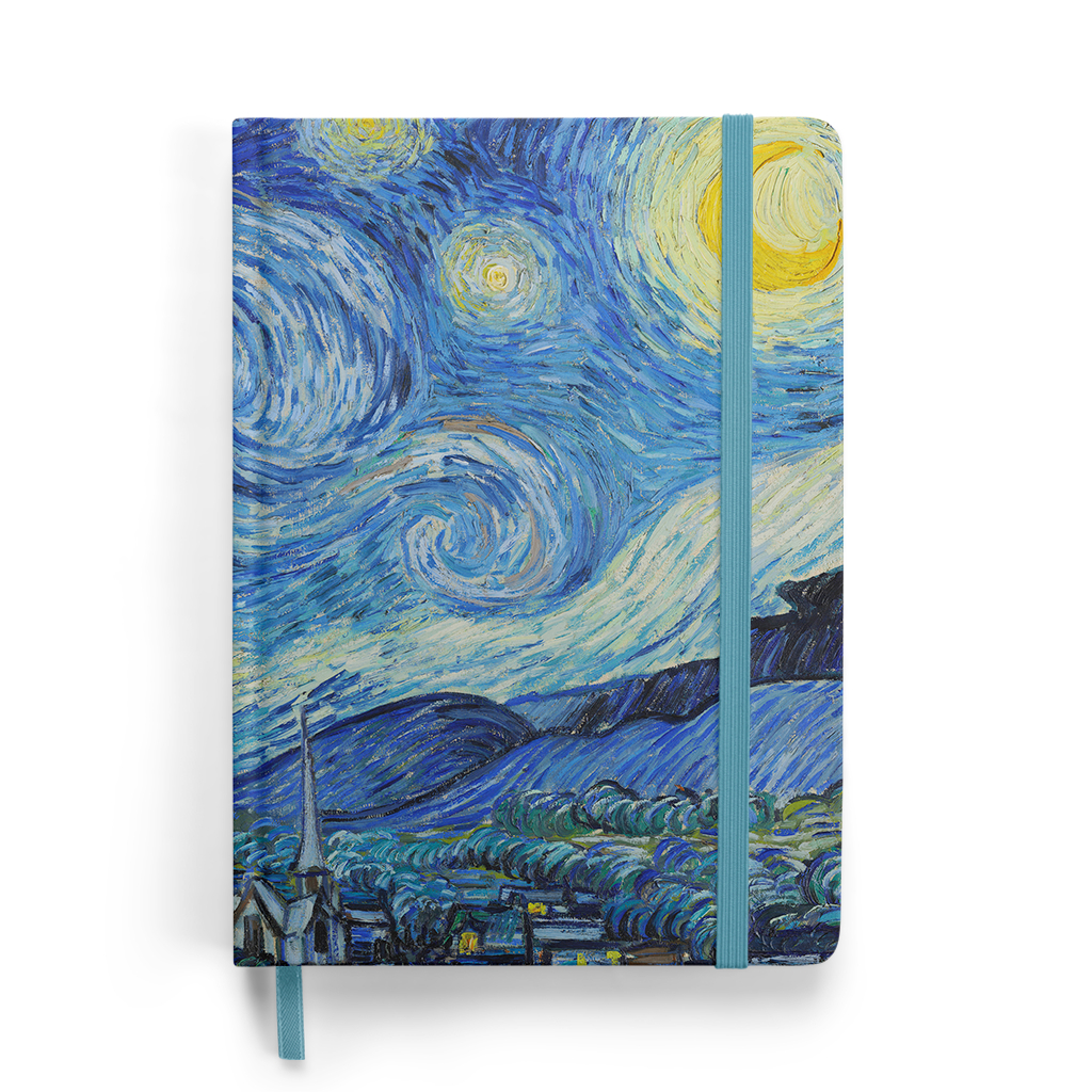 Caderno Sketchbook Van Gogh Noite Estrelada Capa dura 14x21cm 80 fls ...
