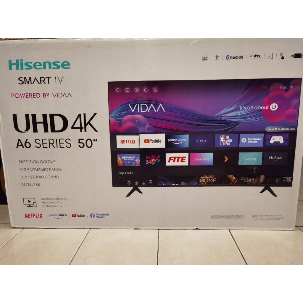 SMART TV HISENSE 4K UHD 50 POLEGADAS NOVA ORIGINAL SELADA | Shopee Brasil