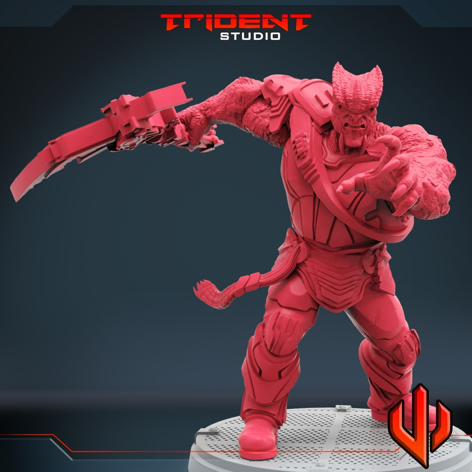 Miniatura para RPG ou Coleção – Cull Obsidian 1 - Marvel Trident ...