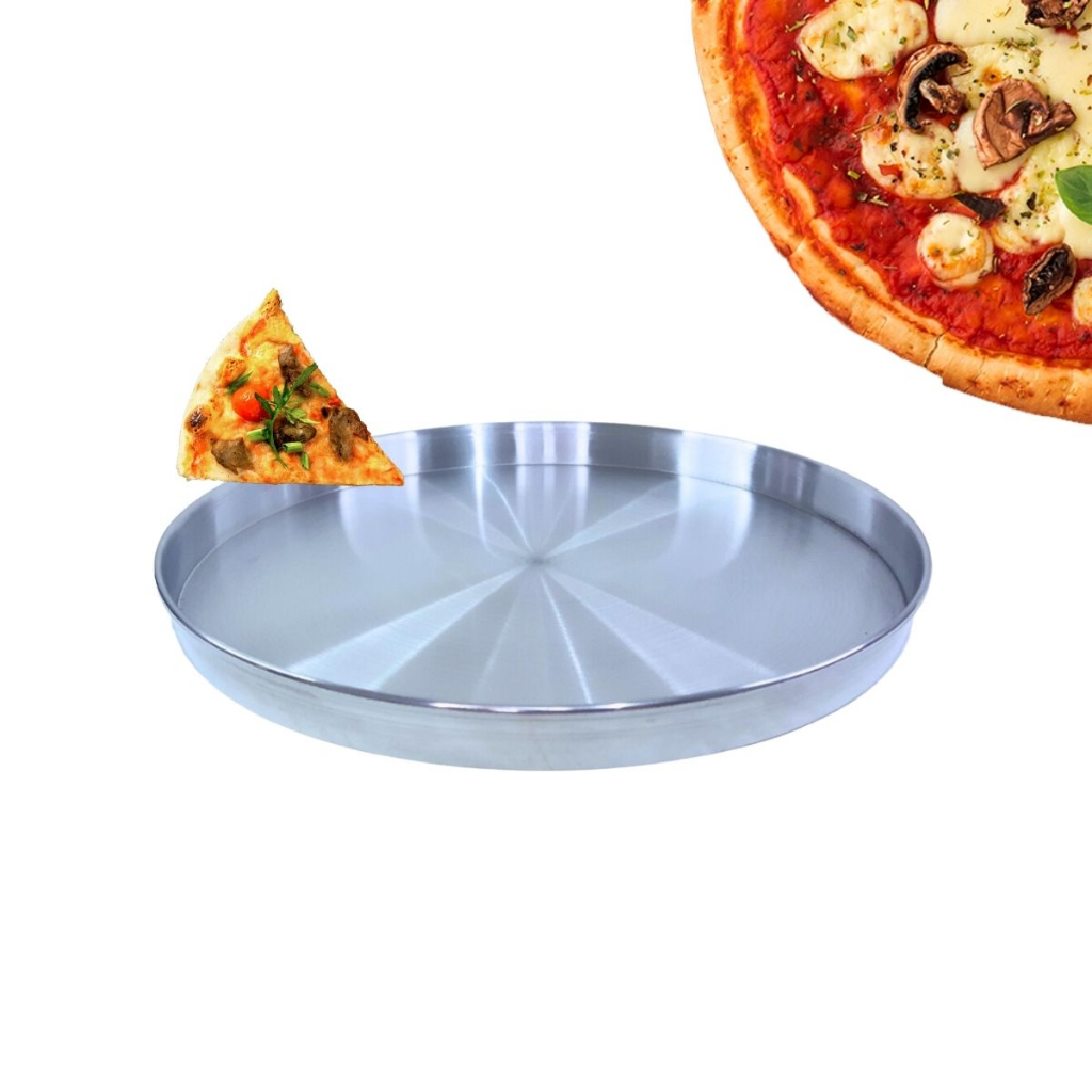 Forma De Pizza 30 Cm Aluminio Com Borda Alta Reforçada | Shopee Brasil