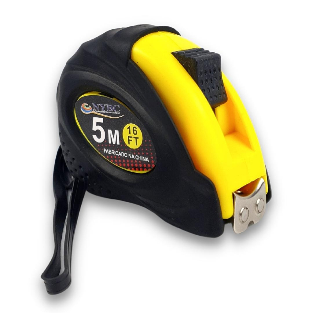 Trena De Aço Emborrachada Profissional Amarela - 5 Metros - Criar ...