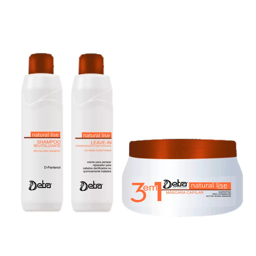 Kit Pos Quimica Natural Lise Profissional Tratamento para Cabelos Lisos ...