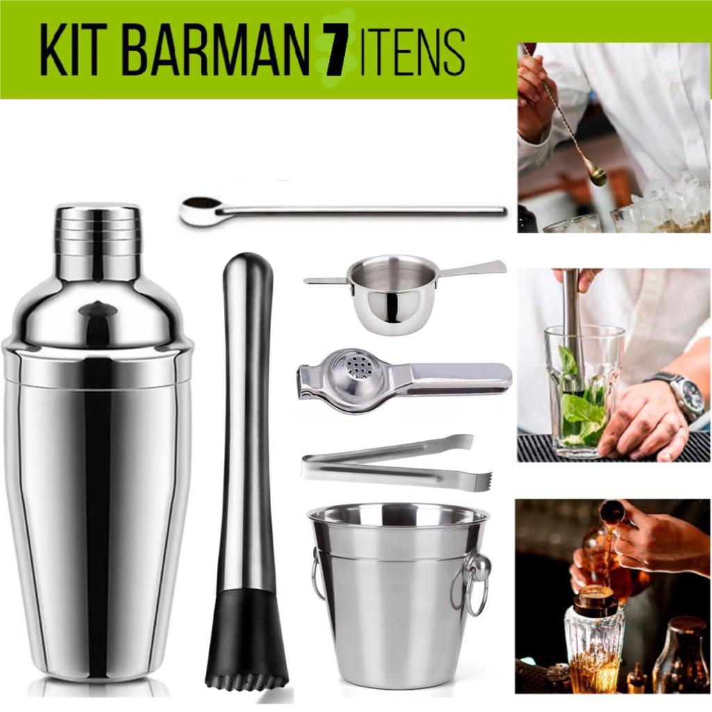 Kit Caipirinha Drinks Batidas Kit Barman Bar Coqueteleira Profissional ...