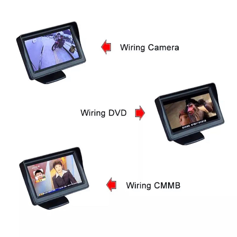 Monitor Do Carro 4.3 "Tela Para Rear View Camera Reversa Tft Display ...