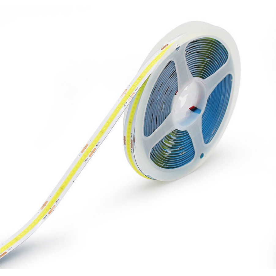 Fita Led Cob 3000k 4000K 6000K 5mts 8mm 300led/m 12v Ip20 + Fonte Slim 3A + Conector | Shopee Brasil