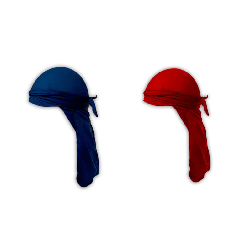 Kit waves 2 Dureg Durag (azul e vermelha) | Shopee Brasil