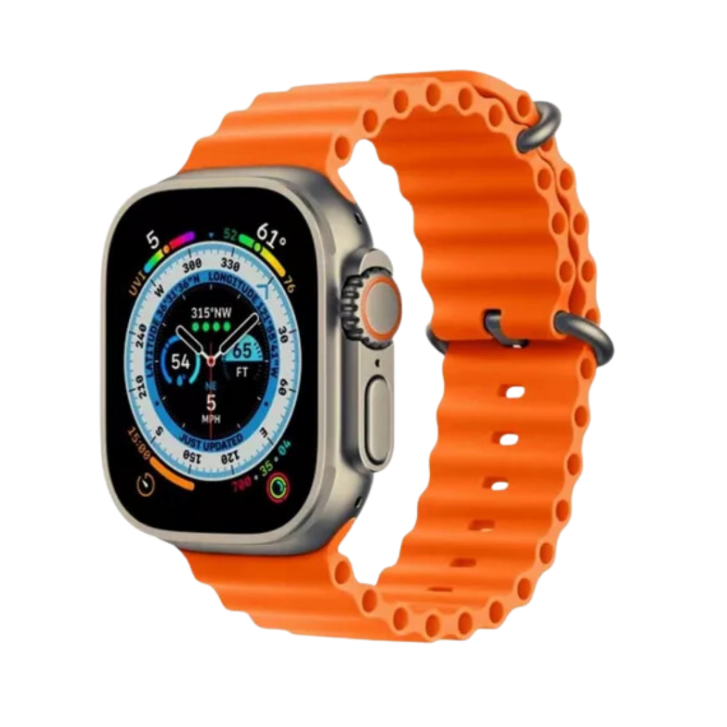 Smartwatch BW8 Ultra Serie 8 49mm Amoled Touchscreen IP68 - Laranja ...