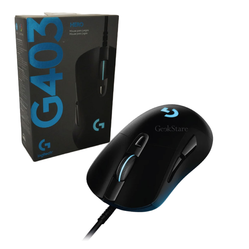 Mouse Gamer Logitech G403 Hero RGB 25.600 DPI com Software para ...