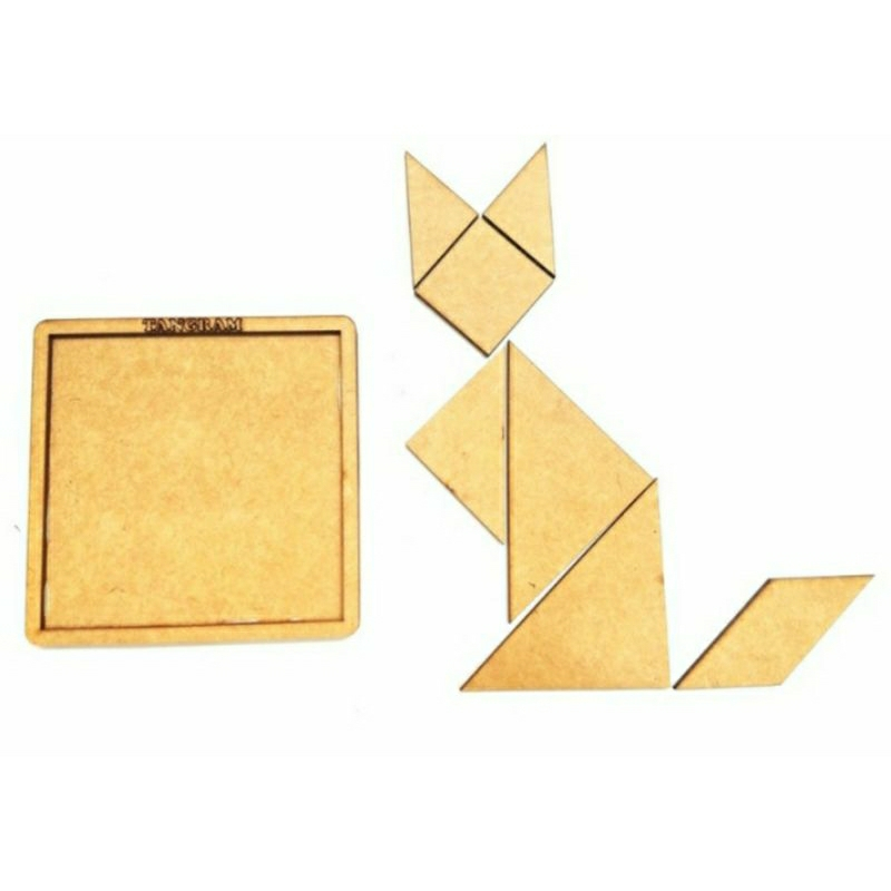 Kit 26 unidades / Tangram mdf 10x10 CRU | Shopee Brasil