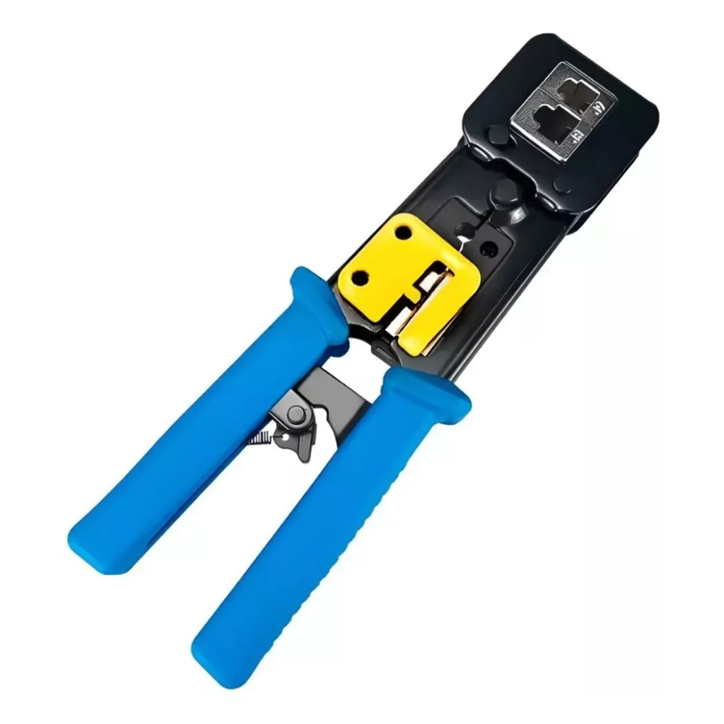 Alicate Crimpar Rj45 Rj11 Rj12 Cabo De Rede Conector Vazado | Shopee Brasil