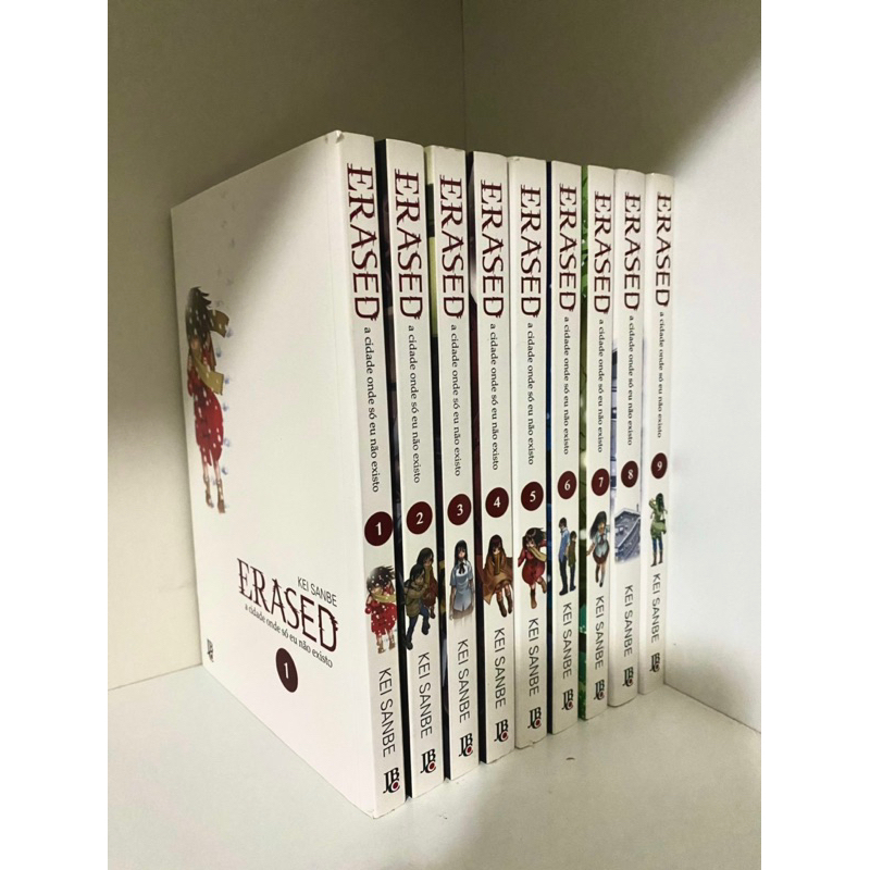 Mangá Erased Completo 1 ao 9 | Shopee Brasil