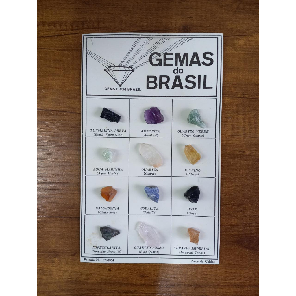Gemas do Brasil - Gems from Brazil 12 pedras brasileiras | Shopee Brasil