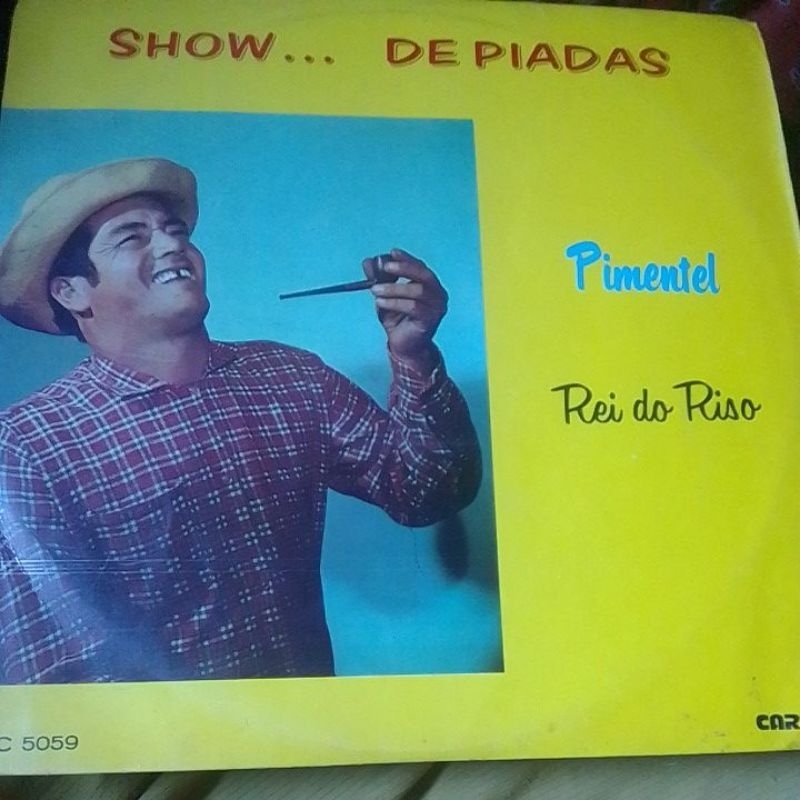 lp vinil - show de piadas rei do riso/ pimentel humorista/ edna participante/ | Shopee Brasil