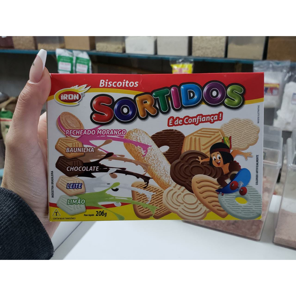 Biscoitos Sortidos Iron 206g | Shopee Brasil