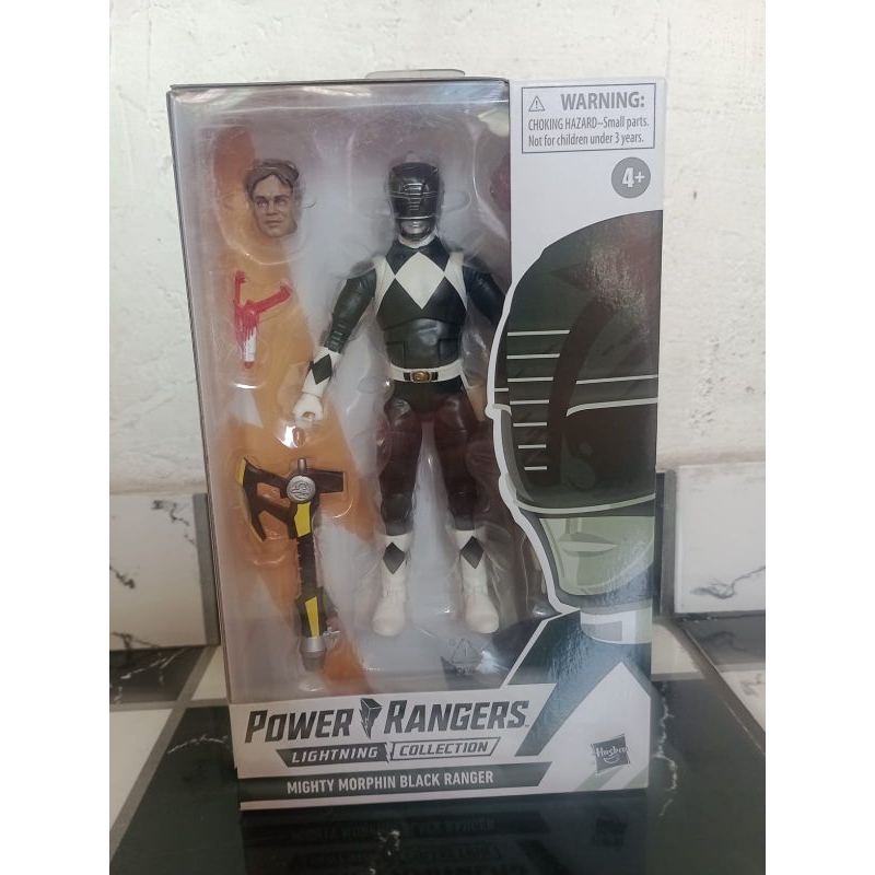 Boneco Mighty Morphin Power Ranger Preto lightining collection Hasbro ...