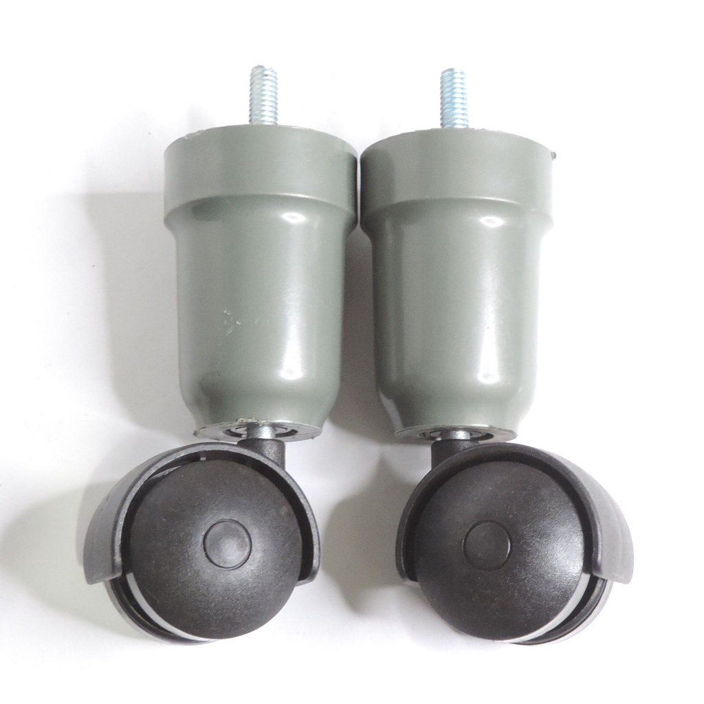 Kit 2Pç Pé com Rodinha 12cm Prata Lunar Para Cama Box Casal Solteiro ...