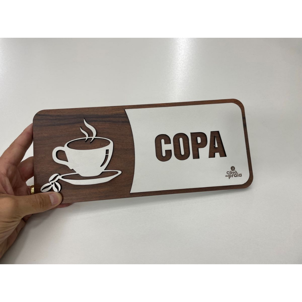 Placa De Sinalização COPA Design Moderno Ultra Resistente Em Madeira ...