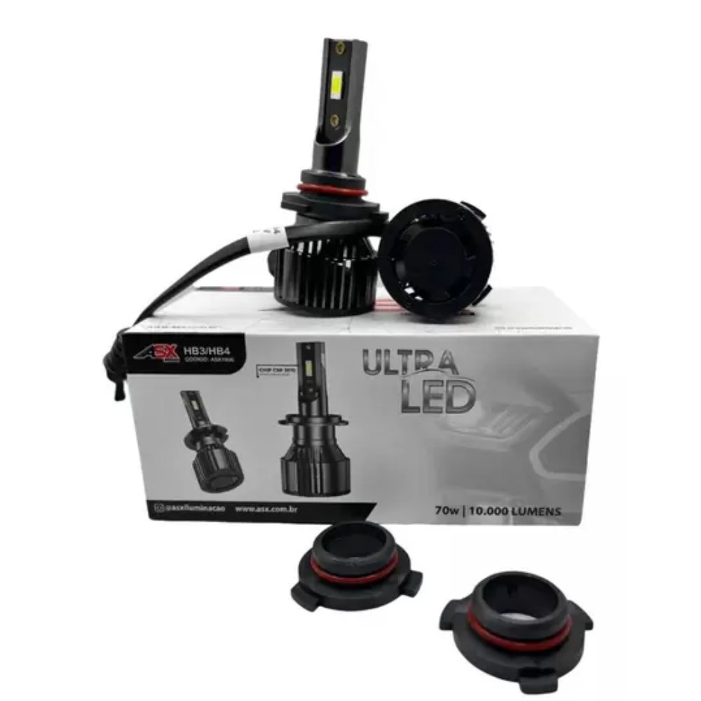 Ultra Led HB4 HB3 ASX Csp 10000 Lumens 6000 Kelvin 70w Lampada Ultra ...