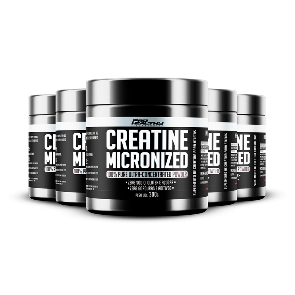 Creatina Original 100 Pura 5x Potes De 300g Cada Micronizada Pro