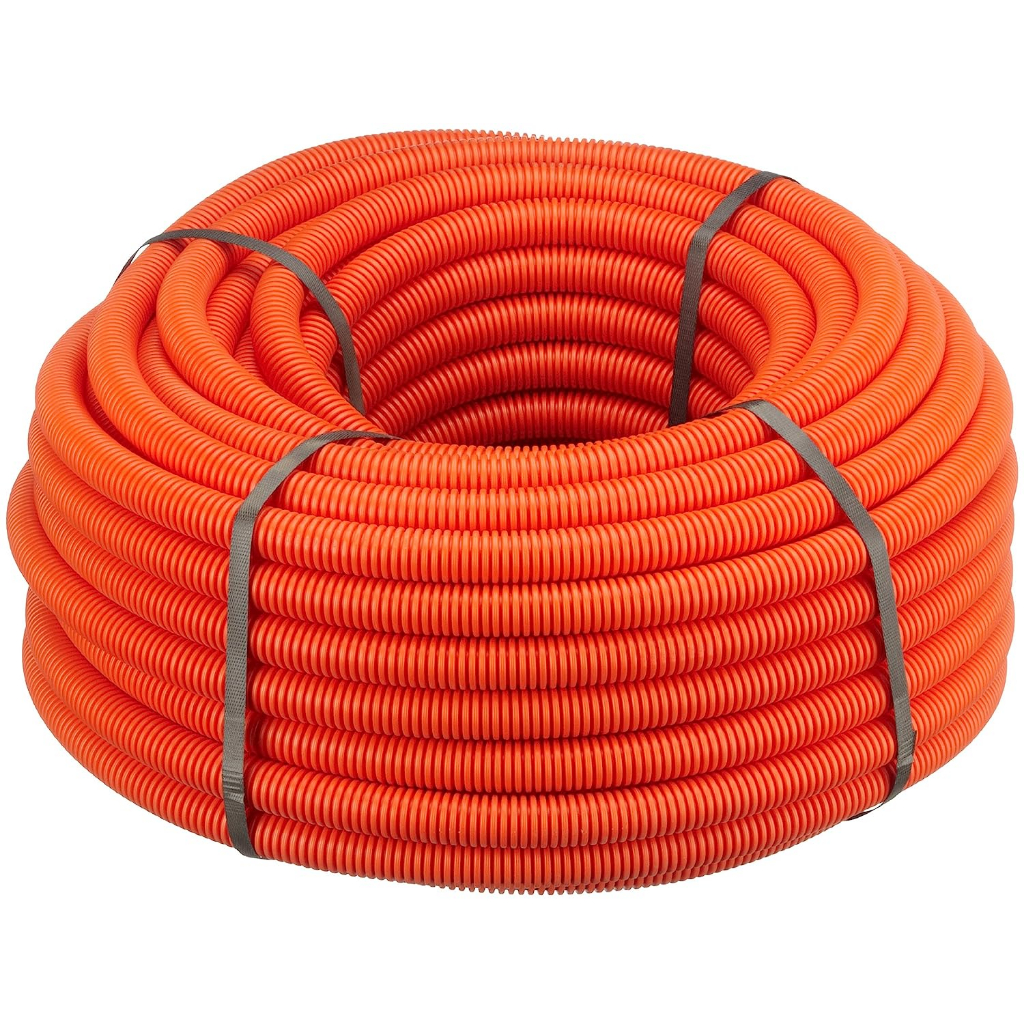Conduíte Eletroduto Corrugado 3/4 Reforçado Laranja 50m Envio Imediato ...
