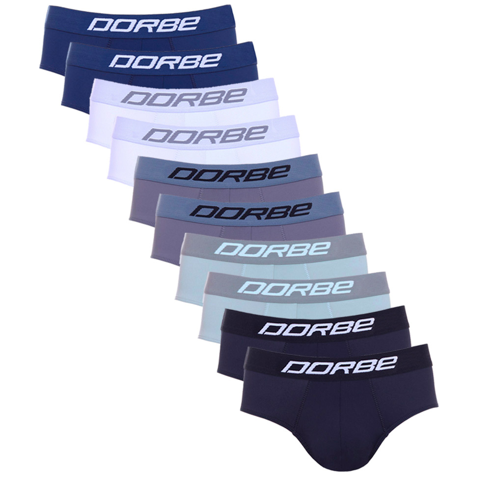 Kit 10 Cuecas Slip Algodão Dorbe Original Masculina Cueca Cotton Tradicional Cavada Masculino ...