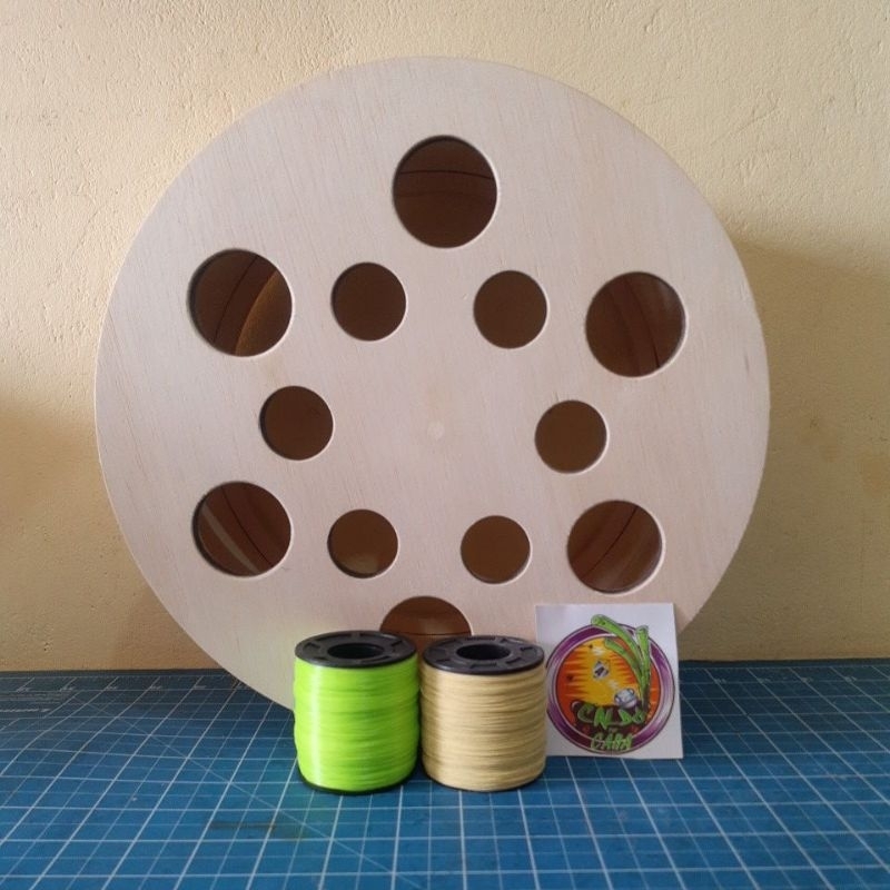 carretilha de madeira para pipa ou raia, 12 polegadas + nylon 500 jds ...