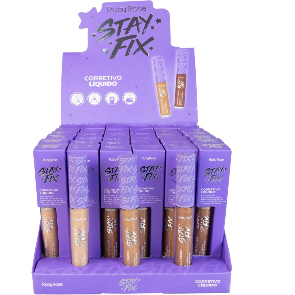 Corretivo Líquido Linha Stay Fix Ruby Rose | Shopee Brasil