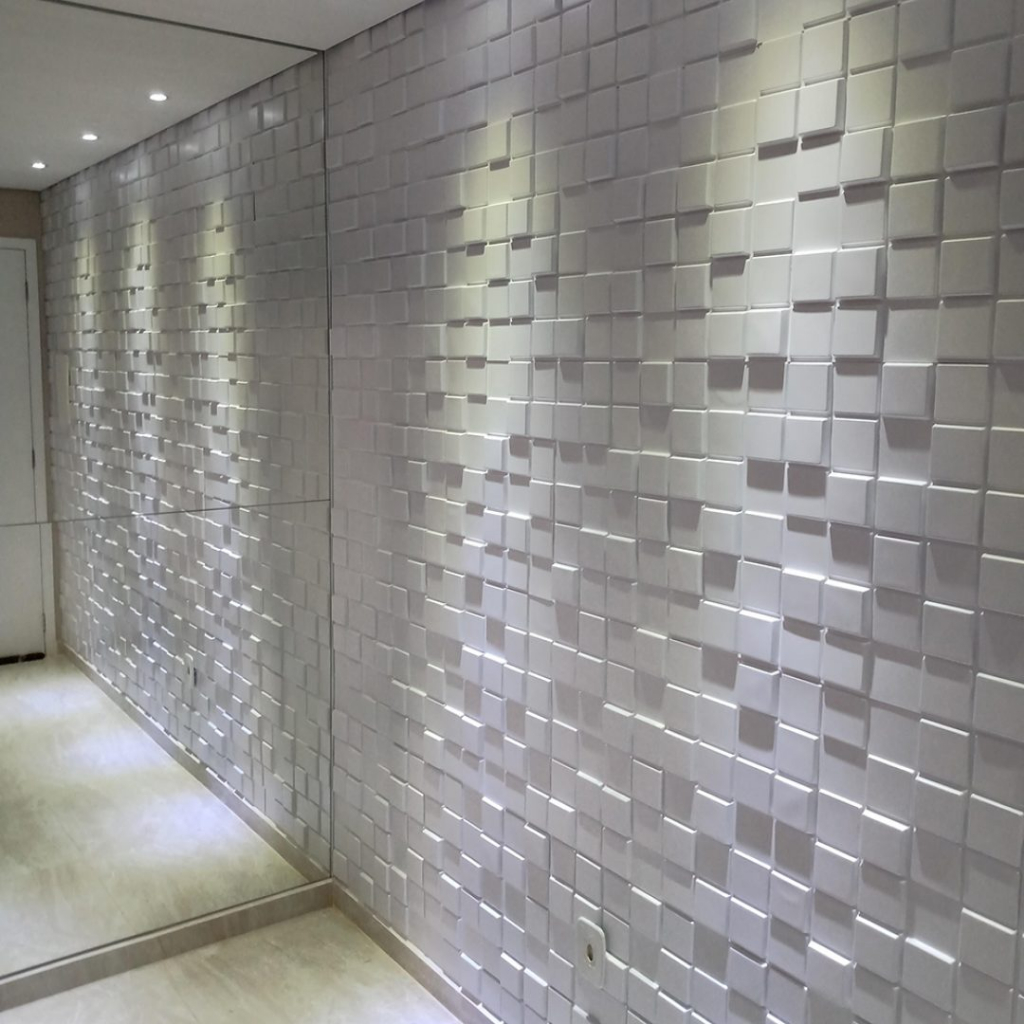 Placas PVC 3d Revestimento de Parede Decorativa 50cm | Shopee Brasil