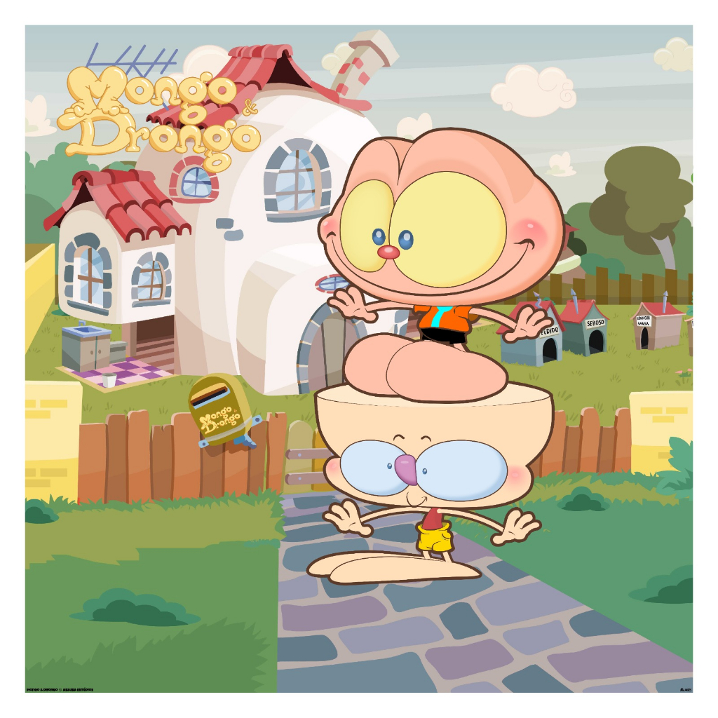 Painel Quadrado Sublimado Em Tecido Tema Mongo e Drongo Licenciado | Shopee Brasil