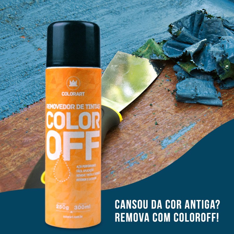 Removedor Potente de Tinta Spray Color-Off 300ml ColorArt | Shopee Brasil