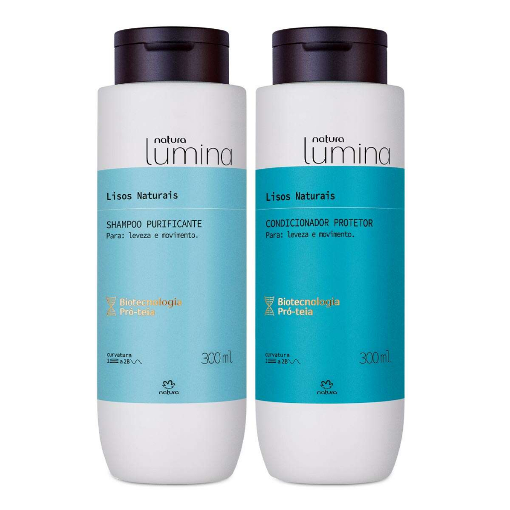 Kit Regular Natura Lumina Shampoo e Condicionador Purificante Cabelos ...