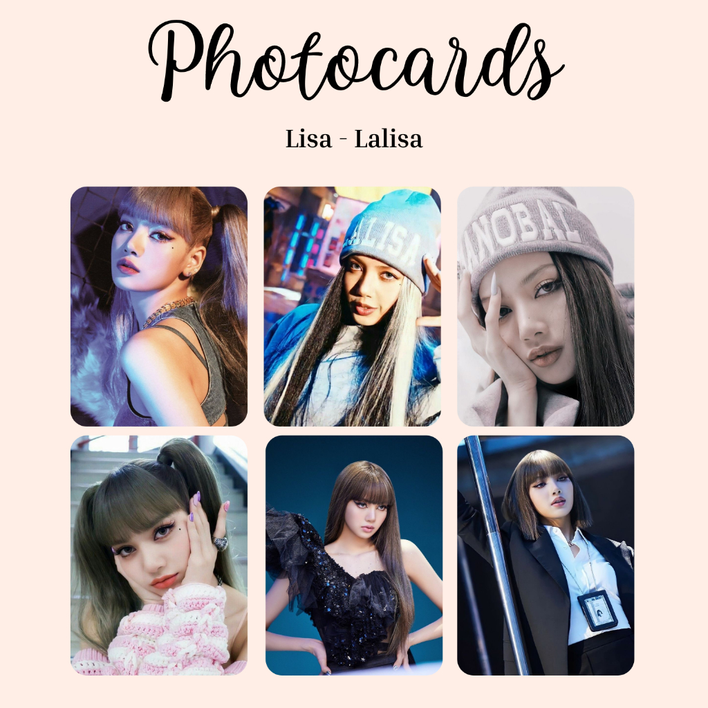 Photocards BlackPink Lisa | Lalisa - Fanmade C/Sleeve | Shopee Brasil
