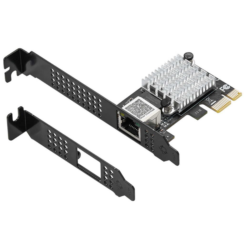 Placa De Rede Realtek Lan Cabo Rj45 2.5G 10/100/1000/2500mbps Pcie X1 ...