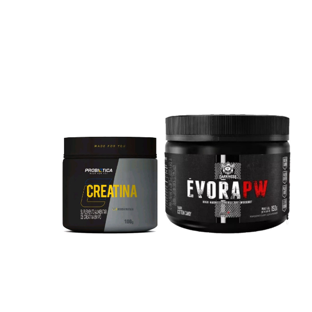 Pré Treino Évora 150g + Creatina Probiotica 100g - Probiotica | Shopee ...