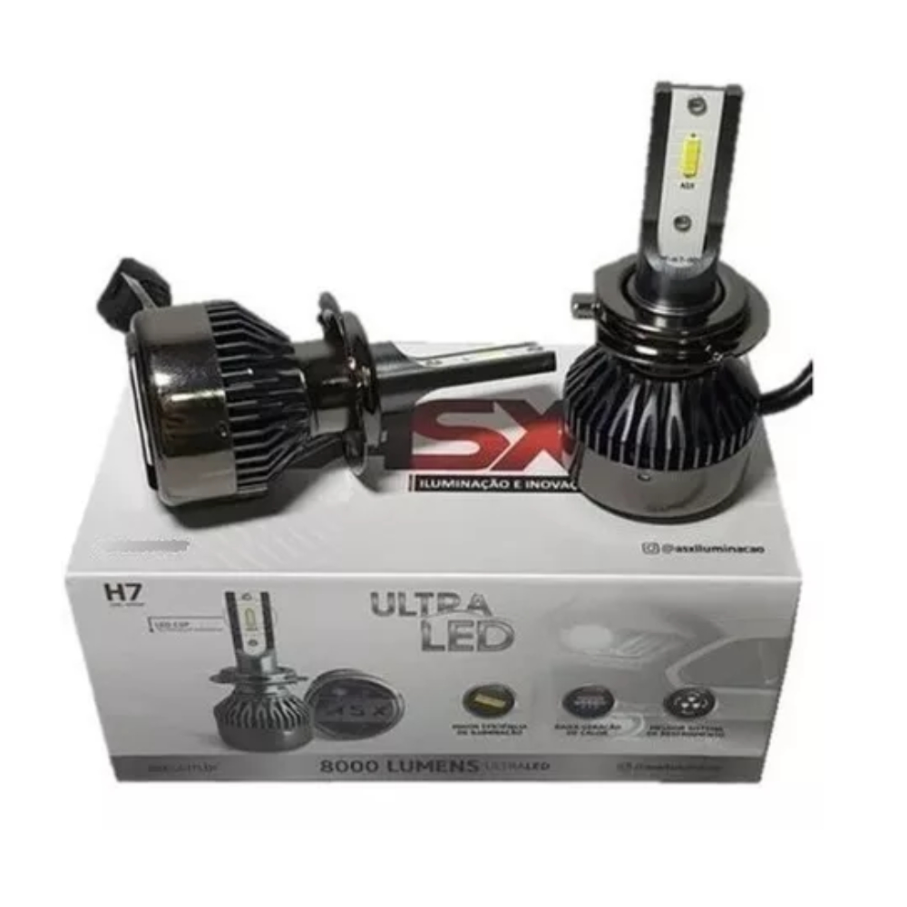 Ultra led ASX H7 70w 8000 lumens 6000 kelvin sistema de ilumina ...