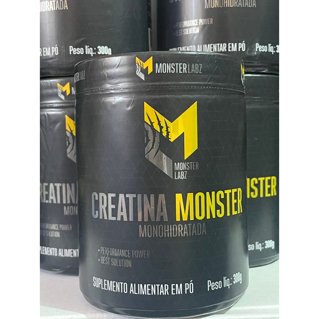 CREATINA MONSTER 300G 100% PURA - ORIGINAL | Shopee Brasil